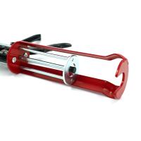 China 380ml 10:1 Red Manual Metal Two Component Sealant Cartridge Injection Caulking Gun for sale