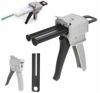 China 50ml 1:1/ 2:1 Ratio Adhesive Dispensing Gun Impression Mixing Dispensing Dispenser AB Gun for sale