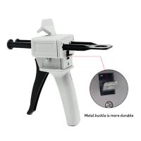 China 50ml Impression Gun Mixing Dispensing Glue Gun for 1:1/1:2 AB Plastic Dispenser Glue Tube for sale
