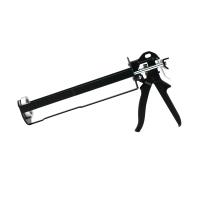 China Heavy Duty 1:1 Mix Ratio 650ml Black Iron Coaxial Dual Cartridges Caulking Gun for sale
