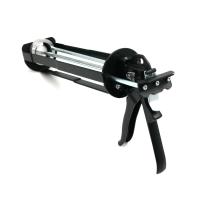 China Heavy Duty 1:1 Mix Ratio 650ml Black Iron Coaxial Dual Cartridges Caulking Gun for sale