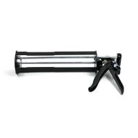 China Heavy Duty 1:1 Mix Ratio 650ml Black Iron Coaxial Dual Cartridges Caulking Gun for sale