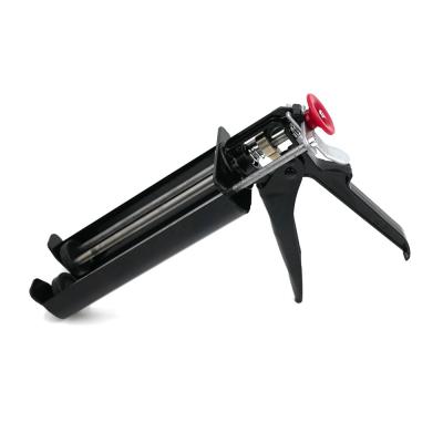 China 400ml 1:1 Mix Ratio Metal Manual Dual Component Adhesive Cartridge Applicator AB Epoxy Gun for sale