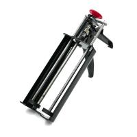 China 400ml 1:1 Mix Ratio Metal Manual Dual Component Adhesive Cartridge Applicator AB Epoxy Gun for sale