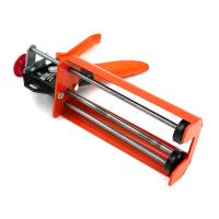 China Heavy Duty Silicone Gun Metal 400ml 1:1 Orange Dual Component Caulk Gun for sale