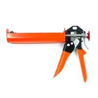 China Heavy Duty Silicone Gun Metal 400ml 1:1 Orange Dual Component Caulk Gun for sale