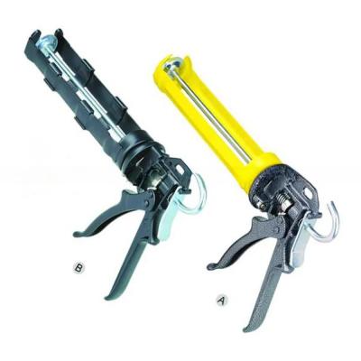 China Aluminum Handle 10oz Heavy Duty Type Drip-free Silicone Caulking Gun for sale