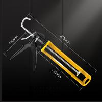 China Aluminum Handle 10oz Heavy Duty Type Drip-free Silicone Caulking Gun for sale