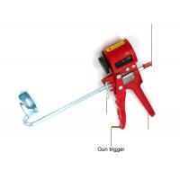 China New and Innovative Design Lightweight Metal Frame Compact Red Iron Silicone Caulking Gun for Glue for sale