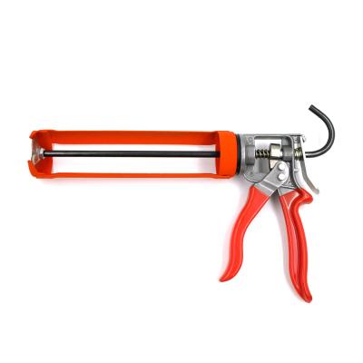 China Highest 24:1 Thrust Ratio Orange Smooth Round Rod Hand Silicone Gun for 310ml Caulk tubes for sale