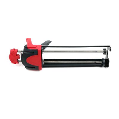 China 585ml 3:1 Dual Cartridge Smooth Round Rod Hand Silicone gun Sealant Caulking Gun for sale