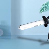 China Hand Tools 50ml 1:1 Dispenser Gun Silicone Gun Caulking Gun with Free RTV Silicone for sale