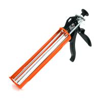 China Orange Dual Cartridge Epoxy Gun 1:1 380ml Heavy Duty Co-axial Dual Cartridge Gun for sale