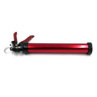 China 600ml Aluminum Red Manual Sausage Adhesive Glue Caulking Gun with Cone Nozzles for sale