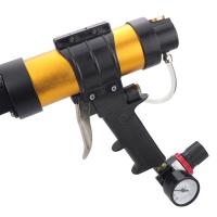 China Lightweight  Pneumatic Sealant Caulking Gun 50ml Dispensing Gun For AB Plastic Tube for sale