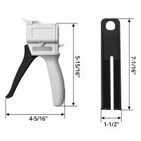 China OEM 50ml Epoxy Glue Gun Impression Mixing Dispensing Gun Applied To AB Plastic Tube for sale