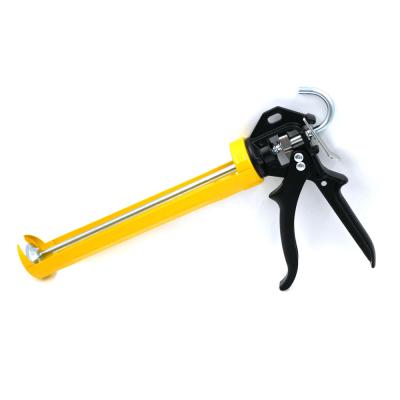 China Cradle Steel Skeleton Frame Sealant Caulking Gun Drip-Less 400ml Rotating for sale
