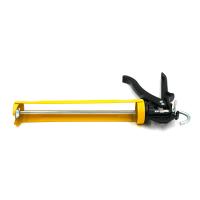 China Cradle Steel Skeleton Frame Sealant Caulking Gun Drip-Less 400ml Rotating for sale