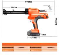 China 20V Electric Caulking Gun 310ML Cartridge Type With 2pcs Lithium for sale