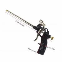 China Foaming Gun Pu Expanding Caulking Gun Metal Body Pro Heavy Duty PU Foam Gun for sale