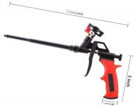 China OEM ODM PU Expanding Spray Foam Gun Heavy Duty Metal Body Covered With PTFE for sale