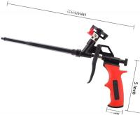 China OEM ODM PU Expanding Spray Foam Gun Heavy Duty Metal Body Covered With PTFE for sale