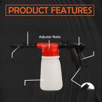 China Red Adjustment Ratio Dial Car Cleaning Foam Gun Sprayer Lightweight for sale