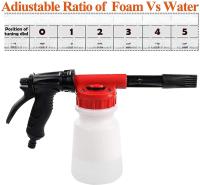 China Red Adjustment Ratio Dial Car Cleaning Foam Gun Sprayer Lightweight for sale