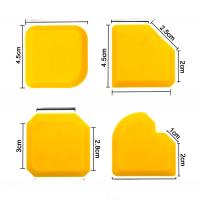 China Best Selling 4pcs Yellow Caulking Wiper Sealant Wiper Silicone Sealant Wiper for sale