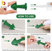 China 4 PCS Caulking Tool Caulk Nozzle Applicator Epoxy Piston Accessories Sealant Finishing Great Tool for sale
