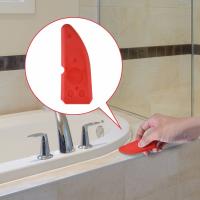 China 4pcs caulking tool kit professional red silicone sealant trowel and sealant scraper for kitchen bathroom floor sealant sealing for sale