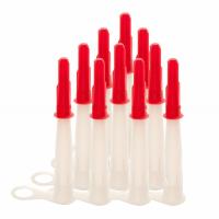 China Popular Cartridge Sealant Nozzle with Red Screw Caps & Nozzles for silicone sealant, mastic and EU3 Cartridges for sale