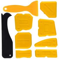 China Silicone Sealant Scraper Smoothing Tool Caulking Tool Kit Grout Finishing Tools for Bathroom Kitchen Room Set of 9 for sale