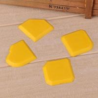 China Hot selling yellow silicone sealant finishing tool kit caulk tool kit Sealant Spatula 4pcs per bag packing for sale