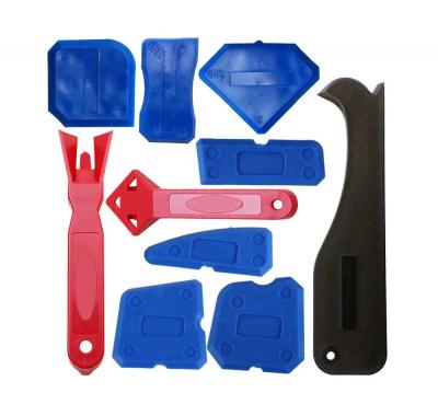 China Sealant Finishing Tools, 10 Packs Silicone Caulking Kit for All Bathroom Kitchen, Scraper Caulk Remover Tool Suitable for Corner for sale