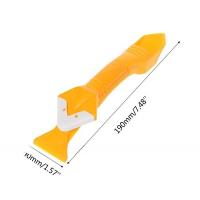 China Caulking Grouting Sealant Finishing Cleaning Silicone Trowel Scraper Tool for Bathroom Kitchen for sale