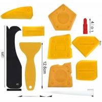 China 17 Pieces Caulking Tool Kit Silicone Sealant Finishing Tool Grout Scraper Caulk Remover and Caulk Nozzle for sale