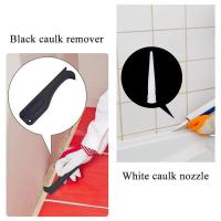 China 17 Pieces Caulking Tool Kit Silicone Sealant Finishing Tool Grout Scraper Caulk Remover and Caulk Nozzle for sale