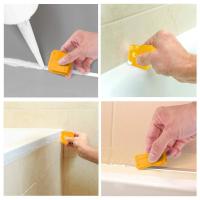 China 17 Pieces Caulking Tool Kit Silicone Sealant Finishing Tool Grout Scraper Caulk Remover and Caulk Nozzle for sale