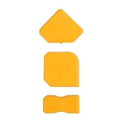 China 3pcs Silicone Spatula Caulking Tool Grout Smooth Out Tool Bath Shower Sealant Remover Construction Scraper for sale