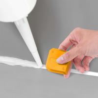 China 3pcs Silicone Spatula Caulking Tool Grout Smooth Out Tool Bath Shower Sealant Remover Construction Scraper for sale