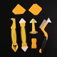 China Silicone Spatula Caulking Tool Kit Silicone Sealant Finishing Spatula for sale