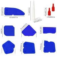 China Caulking Tool Kits 20 PCS Caulk Remover Silicone Grout Scraper Sealant Finishing Tool Nozzle Caulk Caps Replaceable for sale