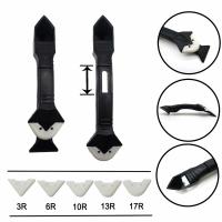 China Caulking Tool Kits 20 PCS Caulk Remover Silicone Grout Scraper Sealant Finishing Tool Nozzle Caulk Caps Replaceable for sale