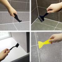 China Caulking Tool Kits 20 PCS Caulk Remover Silicone Grout Scraper Sealant Finishing Tool Nozzle Caulk Caps Replaceable for sale