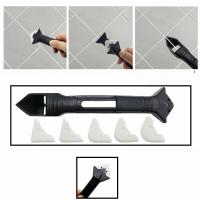 China Caulking Tool Kits 20 PCS Caulk Remover Silicone Grout Scraper Sealant Finishing Tool Nozzle Caulk Caps Replaceable for sale