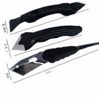 China Silicone Scraper Set 3pcs Silicone Scraper Caulking Grouting Tool Sealant Finishing Cleaning Kit Set Sealant Spatula Sealant for sale