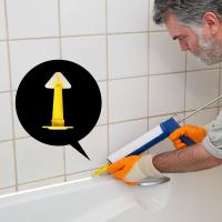 China 3 Pieces Caulking Tool Kit,Yellow Silicone Sealant Finishing and Replace Removal Tool with a Caulk Nozzle for sale
