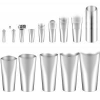 China Caulking Finisher Set Perfect Stainless Steel Caulk Nozzle 14 pcs per Set Caulking Finishing Nozzle for sale