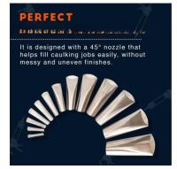 China Caulking Finisher Set Perfect Stainless Steel Caulk Nozzle 14 pcs per Set Caulking Finishing Nozzle for sale